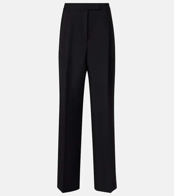 RÓHE - Pleated Wool And Mohair Wide-Leg Pants