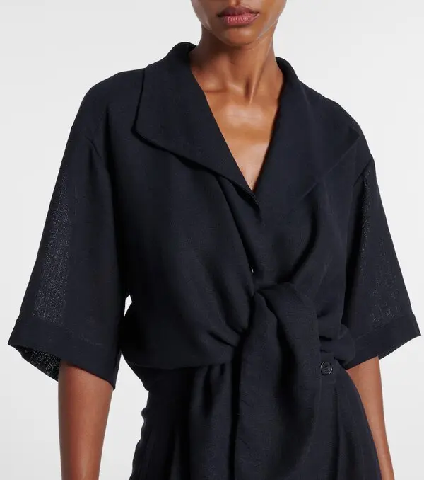 Loro Piana Janet Virgin Wool Shirt - Blue