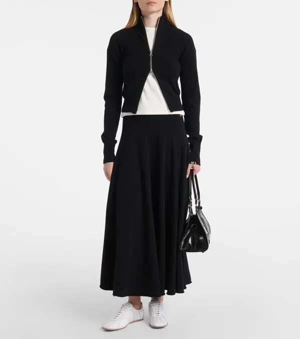 Extreme Cashmere N°302 Cashmere-blend Zip-up Jacket - Black