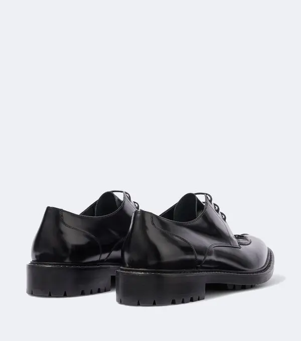 Saint Laurent Lino Leather Derby Shoes