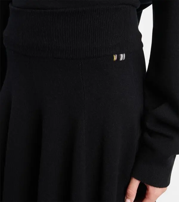 Extreme Cashmere N°313 Twirl Cashmere-blend Maxi Skirt - Black