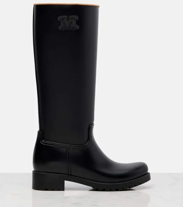 max mara - Monogram Rubber Rain Boots
