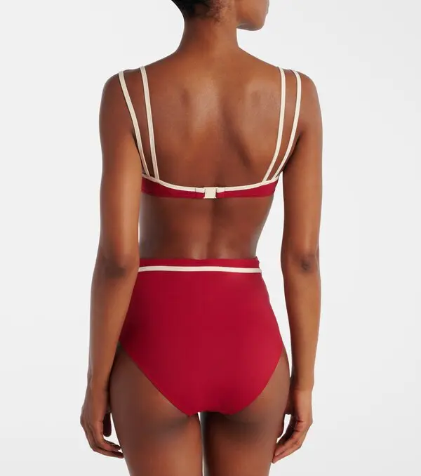 ERES Cheryl High-rise Bikini Bottoms - Red