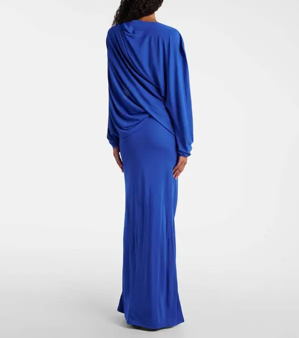 Christopher Esber Encased Nature Draped Jersey Gown