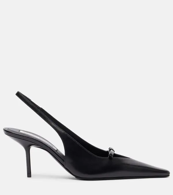 Victoria Beckham 75 Leather Slingback Pumps