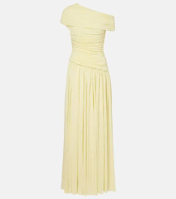 Simkhai Rhiannon Gathered Jersey Maxi Dress - Yellow