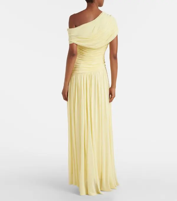 Simkhai Rhiannon Gathered Jersey Maxi Dress