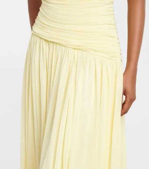 Simkhai Rhiannon Gathered Jersey Maxi Dress
