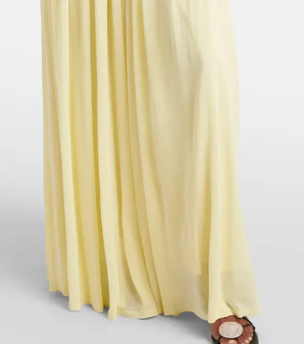 Simkhai Rhiannon Gathered Jersey Maxi Dress