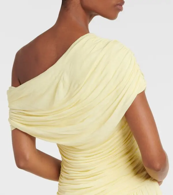 Simkhai Rhiannon Gathered Jersey Maxi Dress
