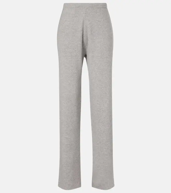 Extreme Cashmere Rush Cashmere-blend Straight Pants - Grey
