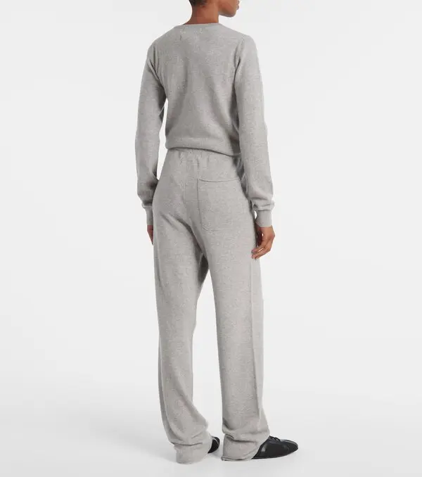 Extreme Cashmere Rush Cashmere-blend Straight Pants - Grey