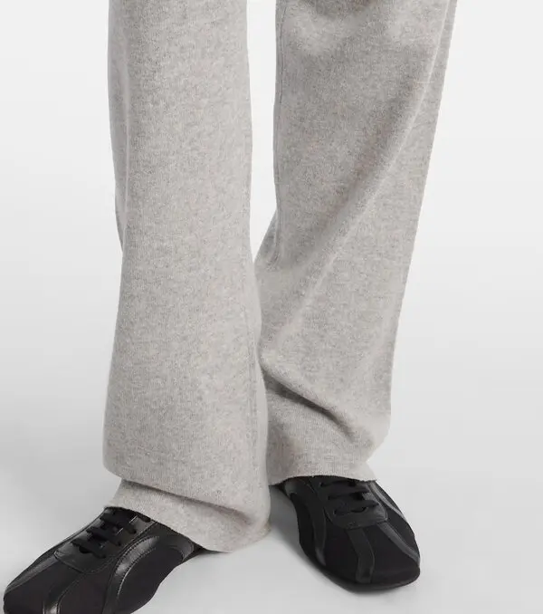 Extreme Cashmere Rush Cashmere-blend Straight Pants - Grey