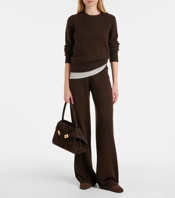 Jardin Des Orangers Cable-knit Cashmere-blend Sweater