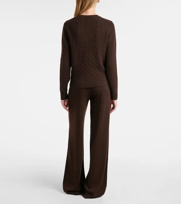 Jardin Des Orangers Cable-knit Cashmere-blend Sweater