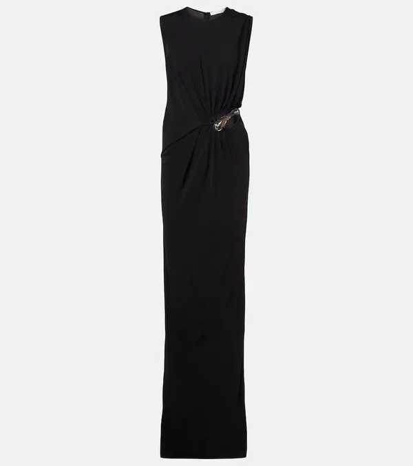 Christopher Esber Encased Nature Jersey Maxi Dress - Black