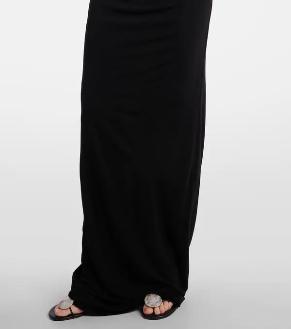 Christopher Esber Encased Nature Jersey Maxi Dress - Black
