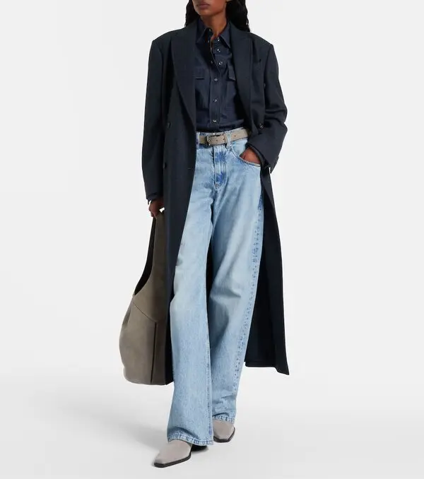 Brunello Cucinelli Monili Suede Knee-high Boots - Grey