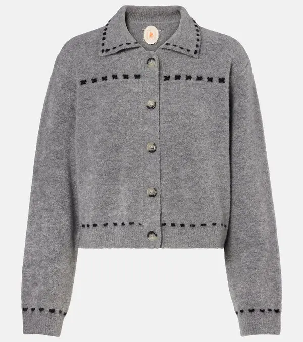 Jardin Des Orangers Wool And Cashmere-blend Cardigan - Grey