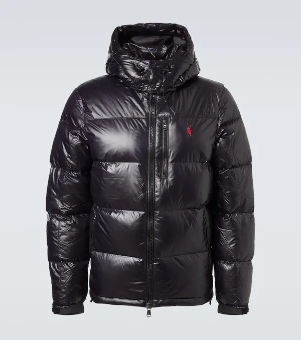 Polo Ralph Lauren Puffer Down Jacket With Detachable Hood - Black