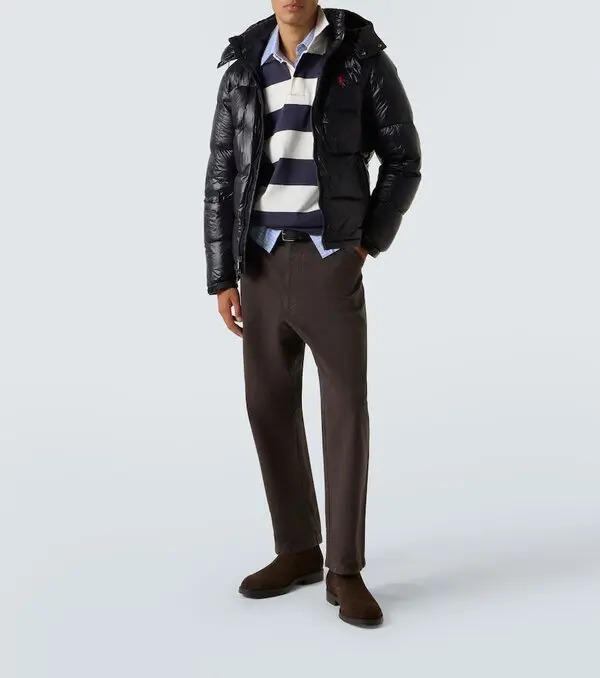 Polo Ralph Lauren Puffer Down Jacket With Detachable Hood - Black
