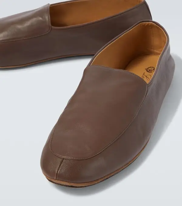 Loro Piana Anton Walk Leather Loafers