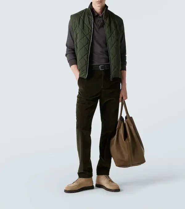 Loro Piana Jacaranda Wool And Silk Polo Shirt