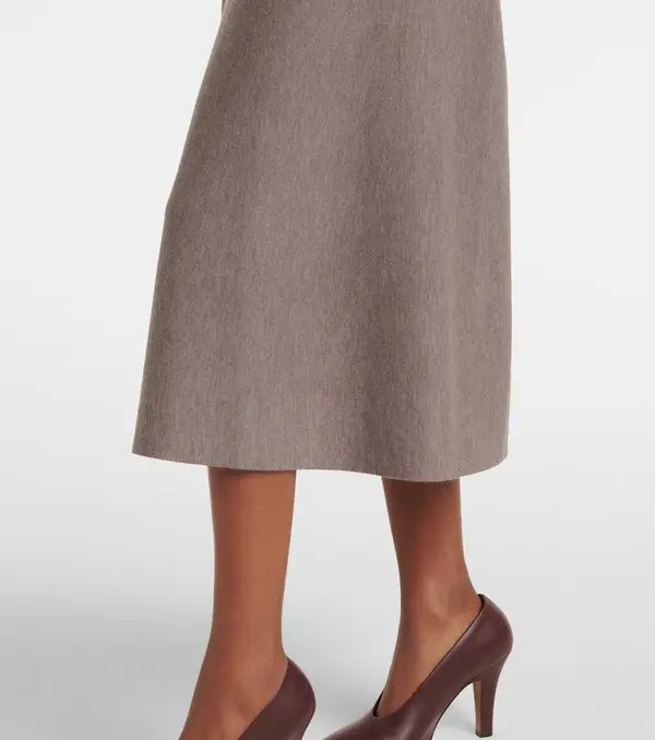 Jardin Des Orangers Virgin Wool Midi Skirt