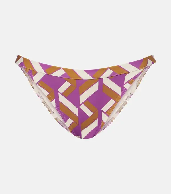 ERES Fever Printed High-rise Bikini Bottoms - Multicoloured