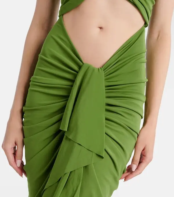 Christopher Esber Vivenda Draped Maxi Dress - Green