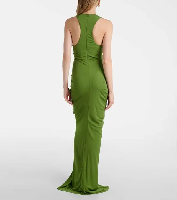 Christopher Esber Vivenda Draped Maxi Dress - Green