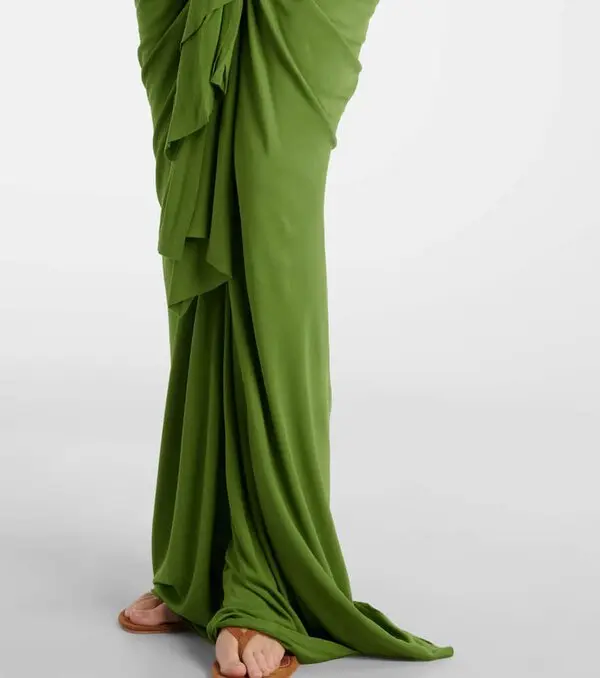 Christopher Esber Vivenda Draped Maxi Dress - Green