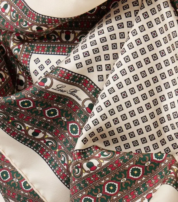 Loro Piana Printed Silk Scarf