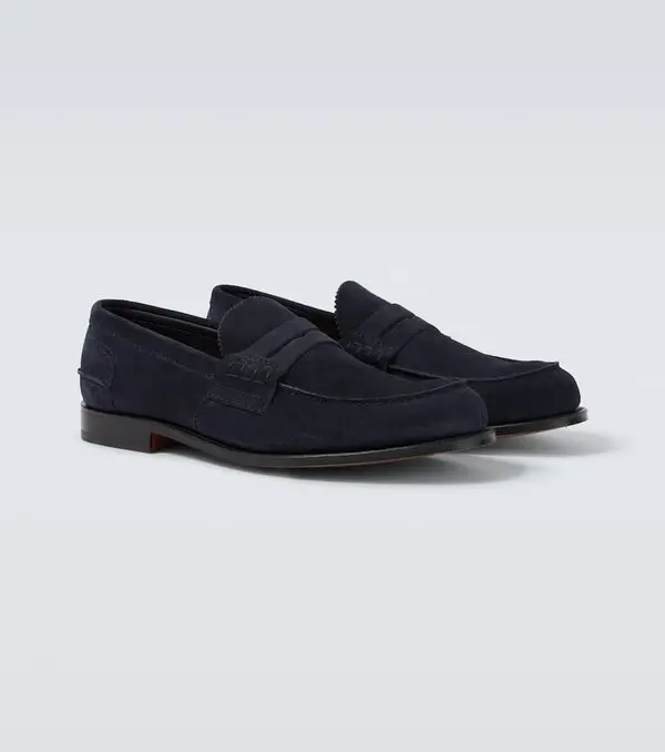 Church's Pembrey Suede Loafers - Blue