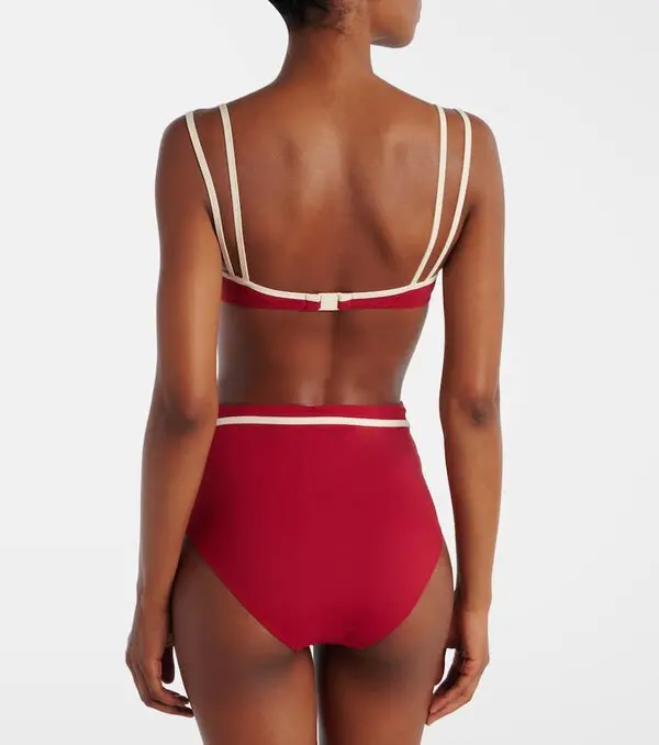 ERES Cheryl High-rise Bikini Bottoms - Red