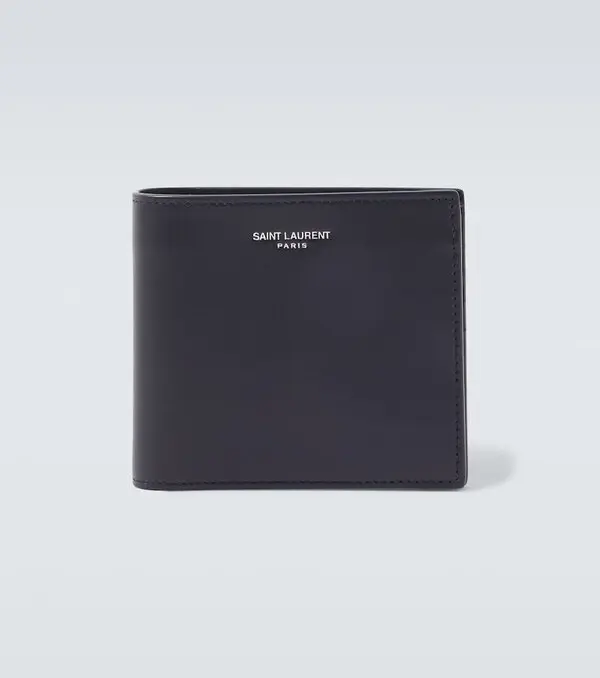 Saint Laurent East/west Leather Wallet - Blue