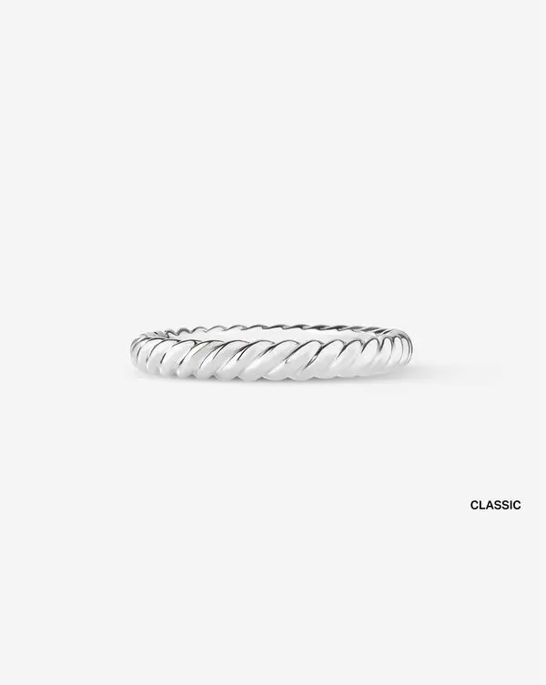 Ring Concierge Twisted Wedding Band - Platinum