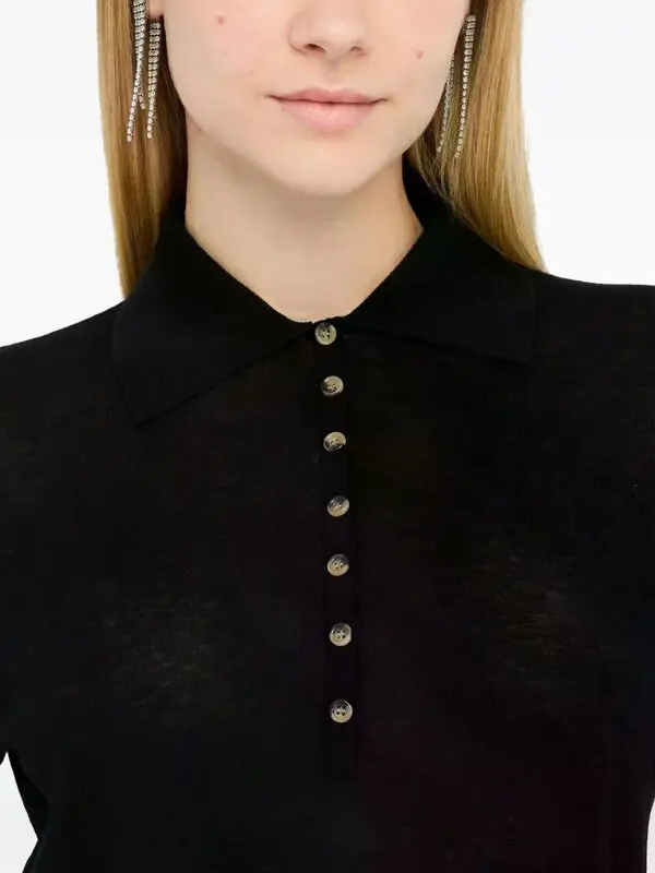 Liu Jo Polo-neck Ribbed Sweater