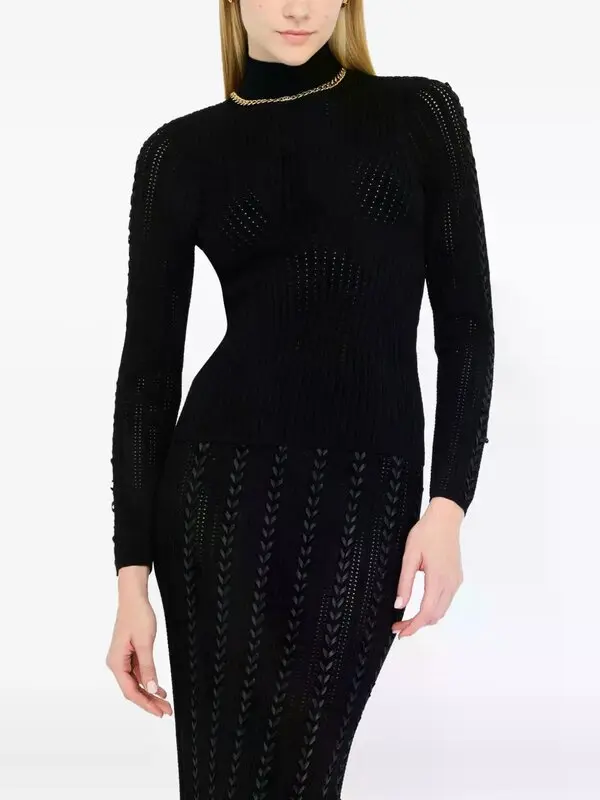 Liu Jo Punched High-neck Sweater