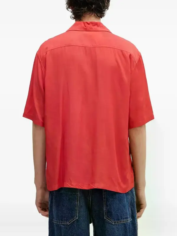 Aries Ancient Column Short-sleeve Shirt - Red