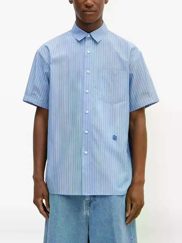 ADER ERROR Striped Short-sleeve Shirt