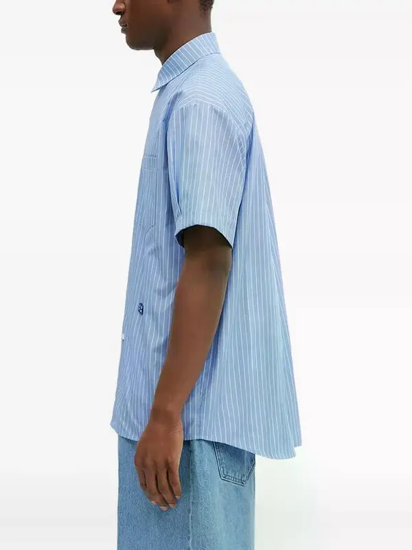ADER ERROR Striped Short-sleeve Shirt
