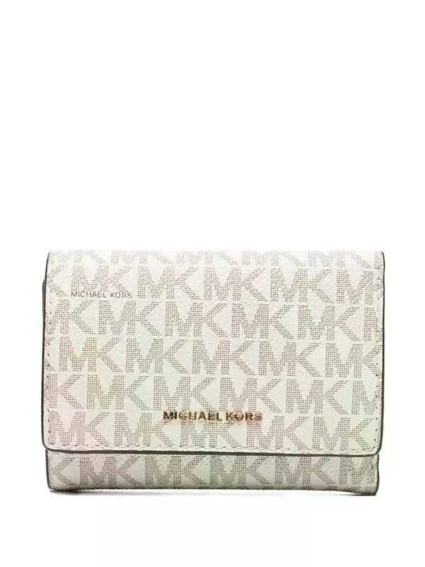 Michael Kors Medium Bryant Signature Logo Wallet - Neutrals