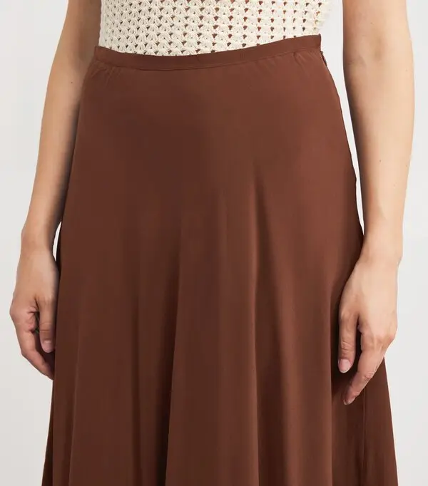Rixo Silk Rudy Maxi Skirt