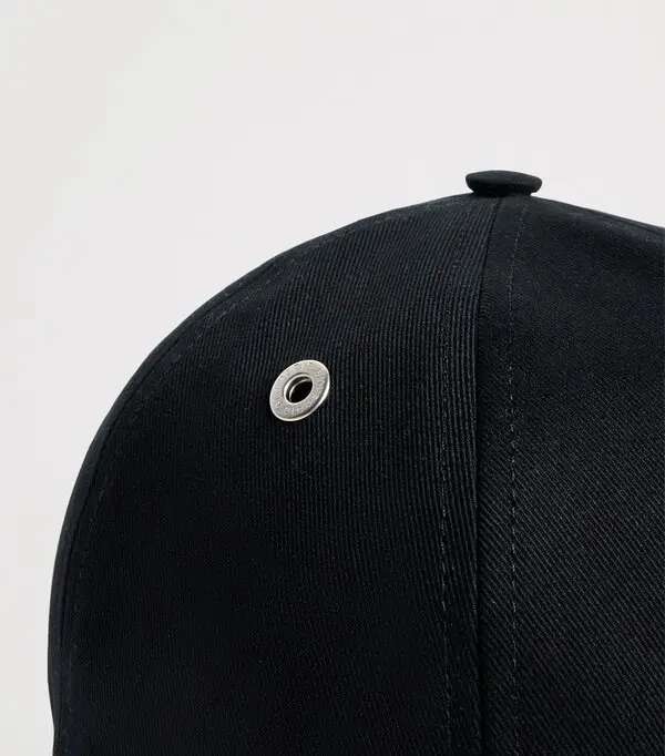 AMI Paris Cotton Baseball Cap - Black