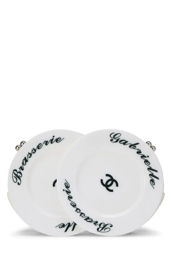 Chanel Lambskin Brasserie Gabrielle Plate Clutch
