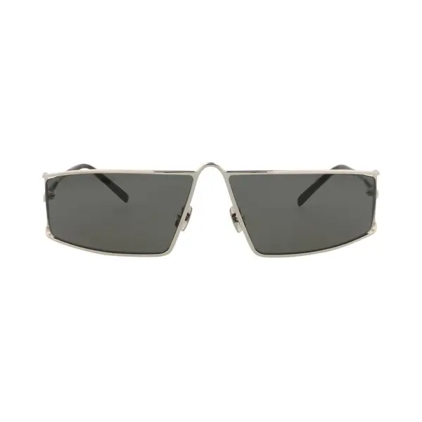 Saint Laurent Square Frame Sunglasses - Silver
