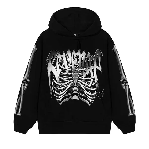 REVENGE Chrome Skeleton Hoodie