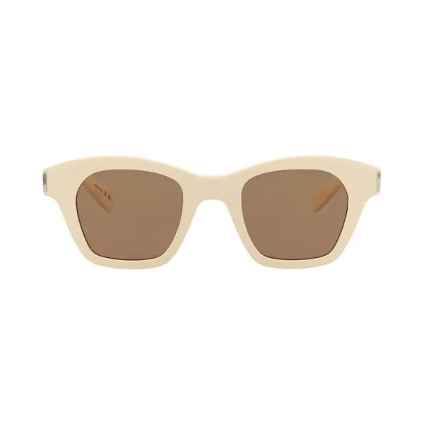 Saint Laurent Square Sunglasses - Cream