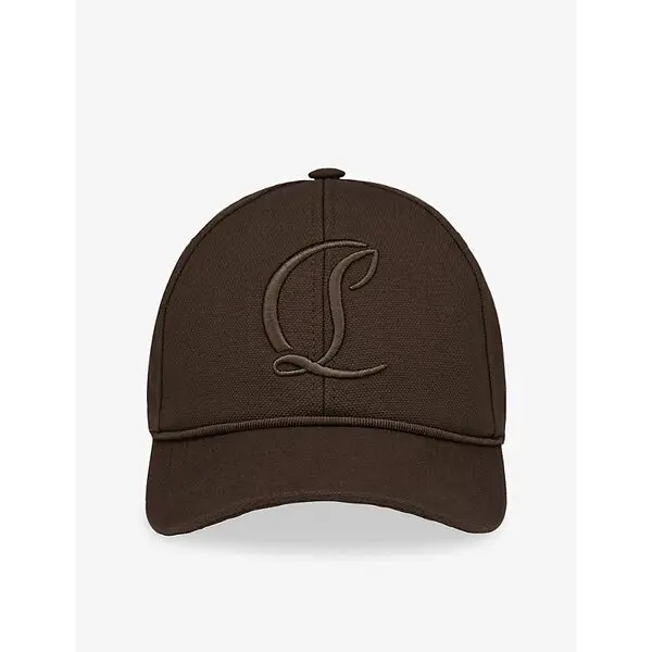 CHRISTIAN LOUBOUTIN Mooncrest Ac Canvas Cap - Silex